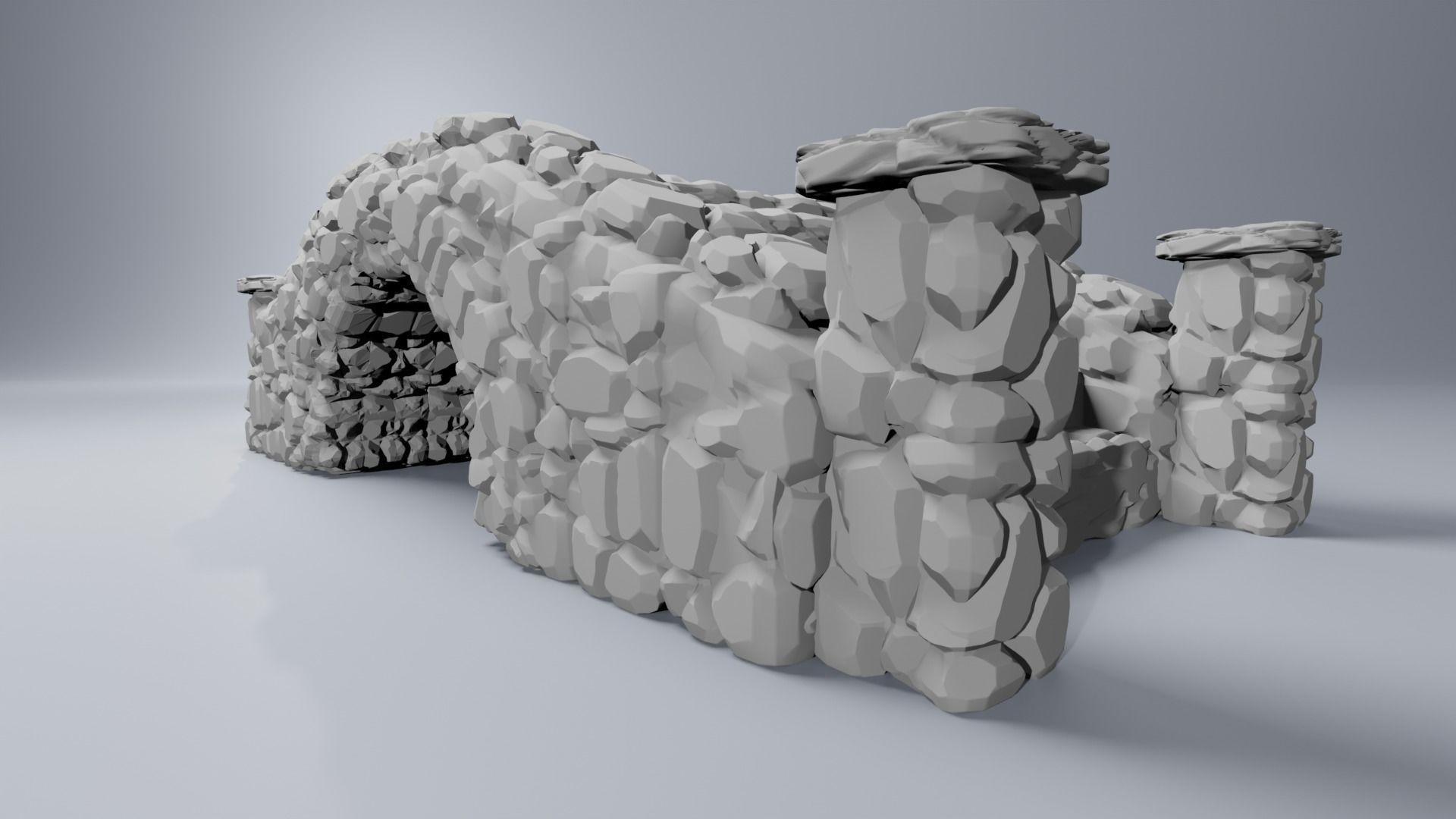 Stone Bridge 3D model 3D printable | CGTrader