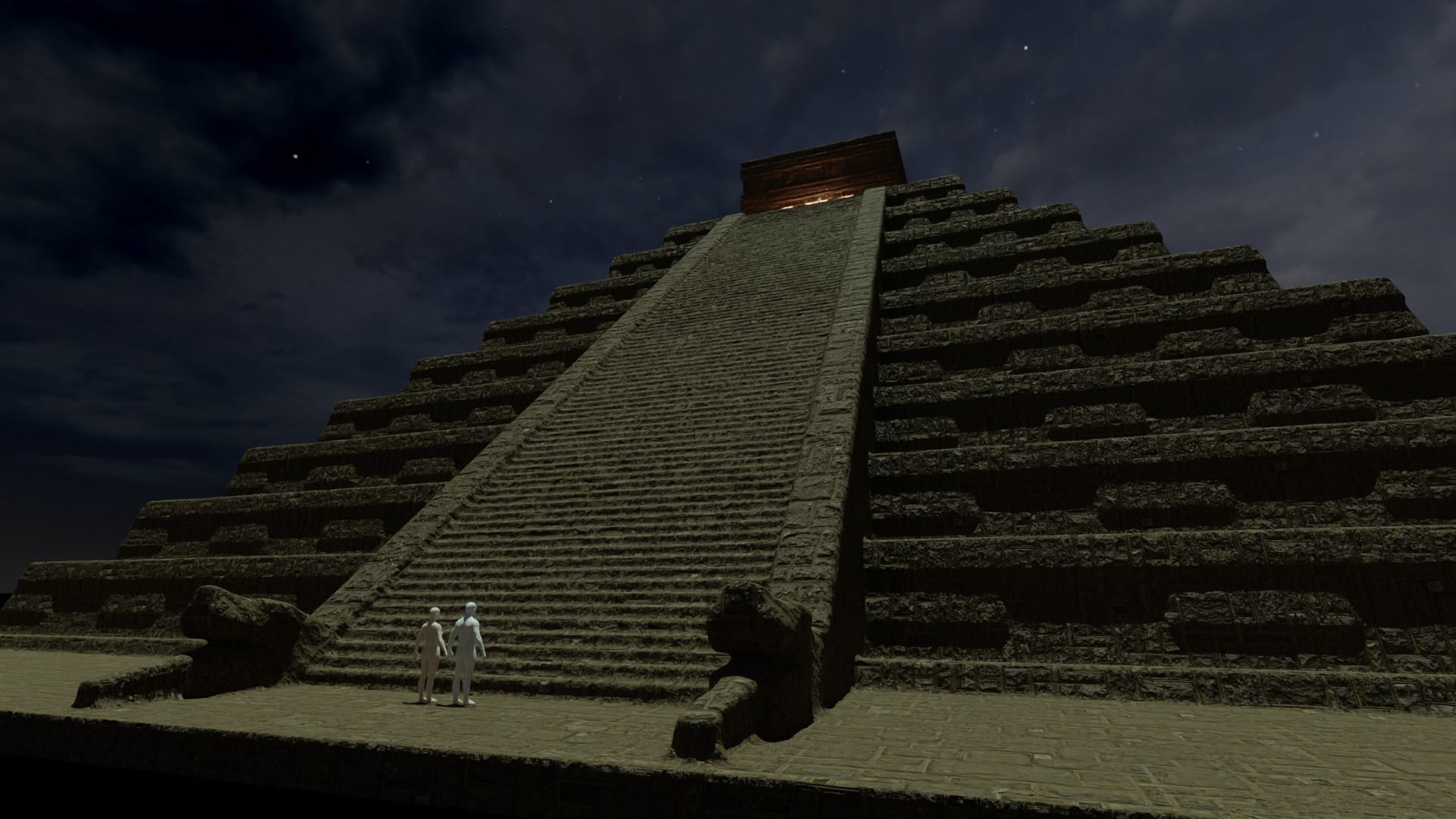 Chichen Itza Rebuilt Landscape and 3D Printable 3D model | CGTrader