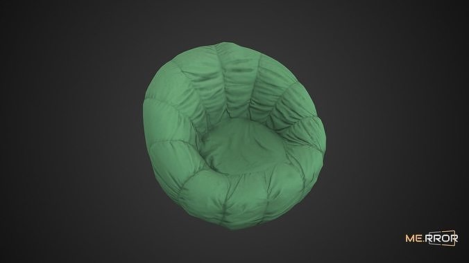 3D model Game Ready Green Bean Bag VR / AR / low-poly | CGTrader