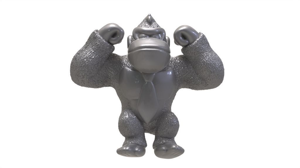 DONKEY KONG 3D MODEL POSE 1 3D print model 3D model 3D printable | CGTrader