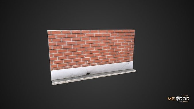 3D model Game Ready Brick Wall 1 VR / AR / low-poly | CGTrader