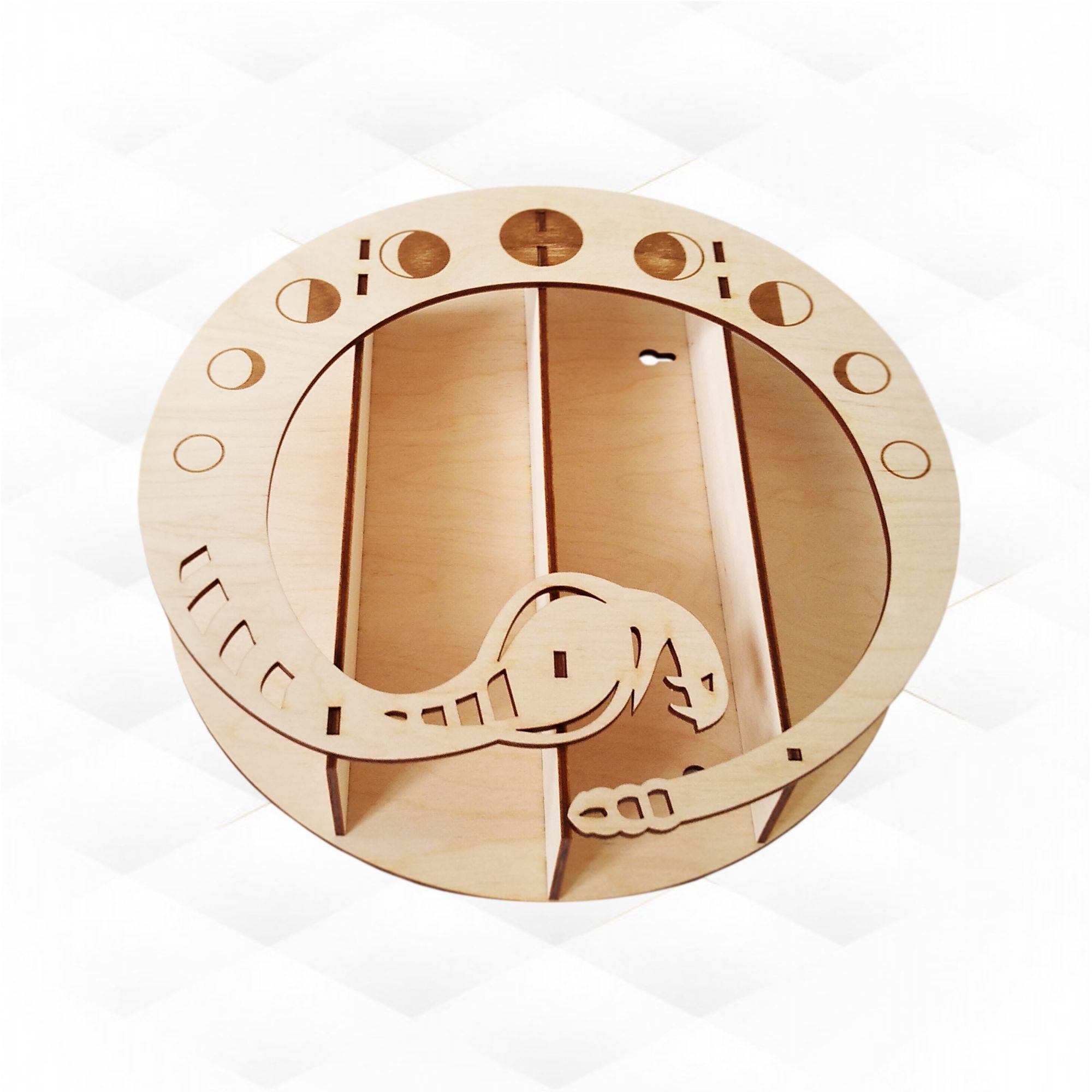 Shelf moon Snake svg dxf pattern for laser cut 3D model 3D printable ...