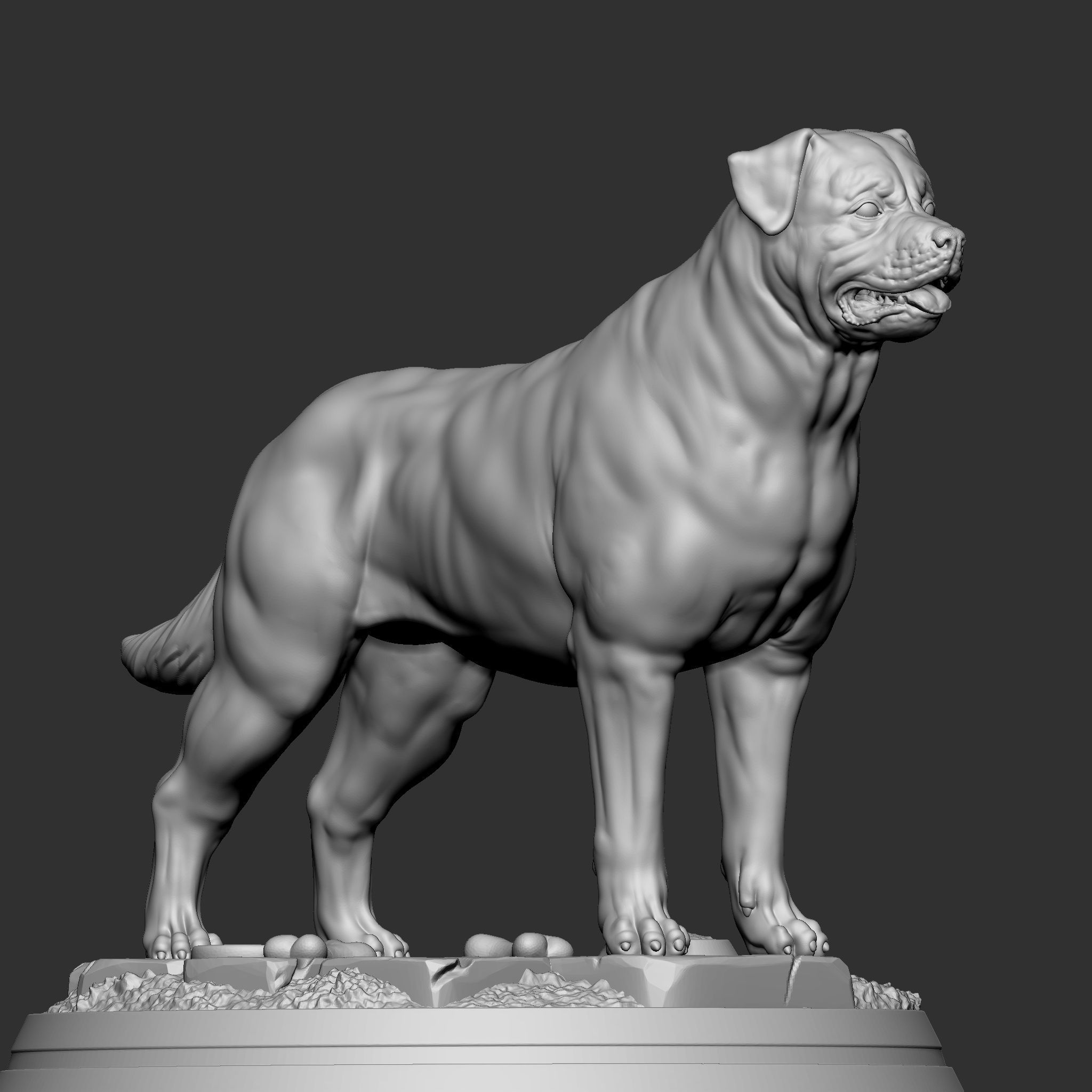Rottweiler 3D model 3D printable | CGTrader