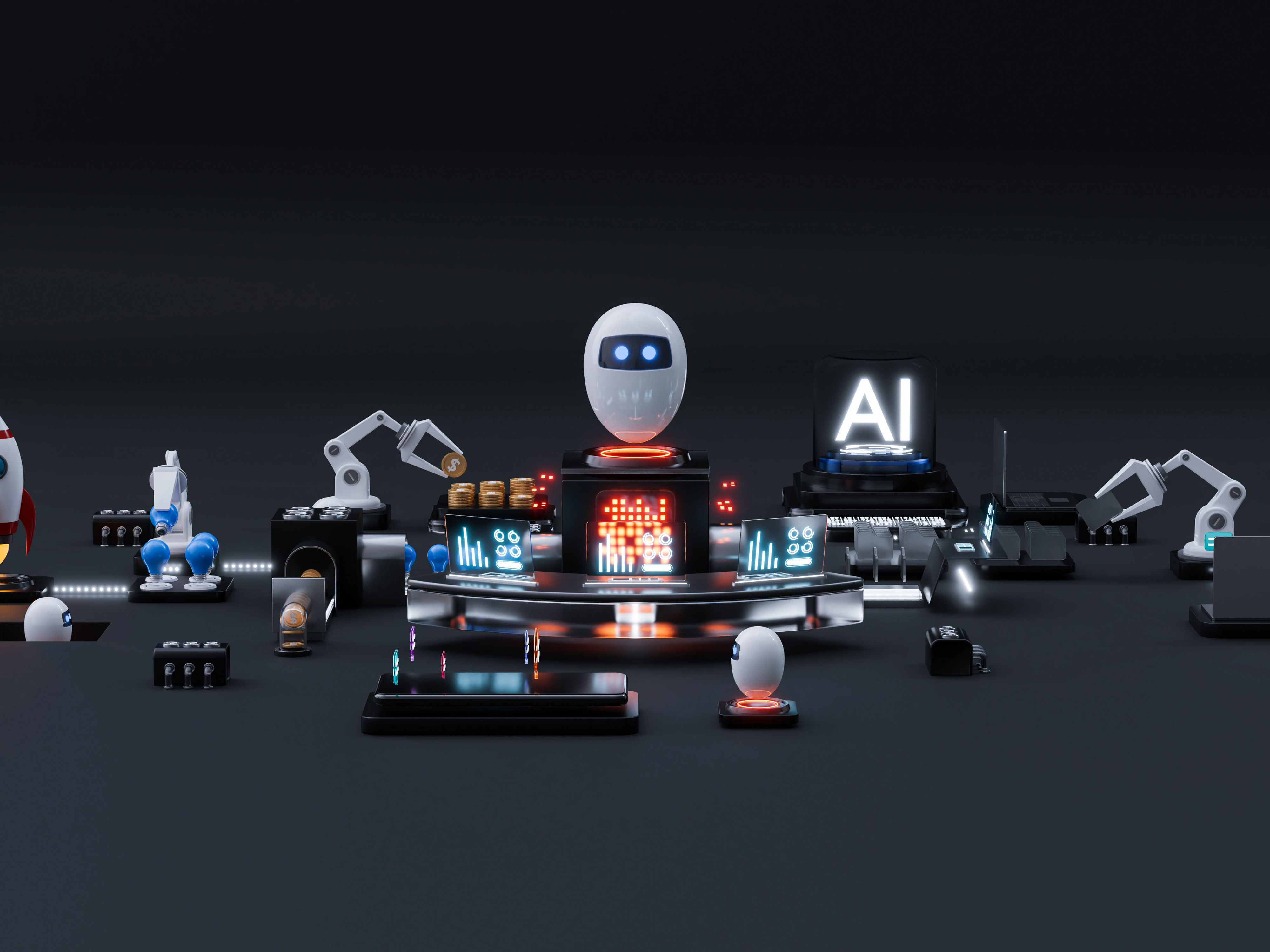 Artificial intelligence operation 3D model | CGTrader