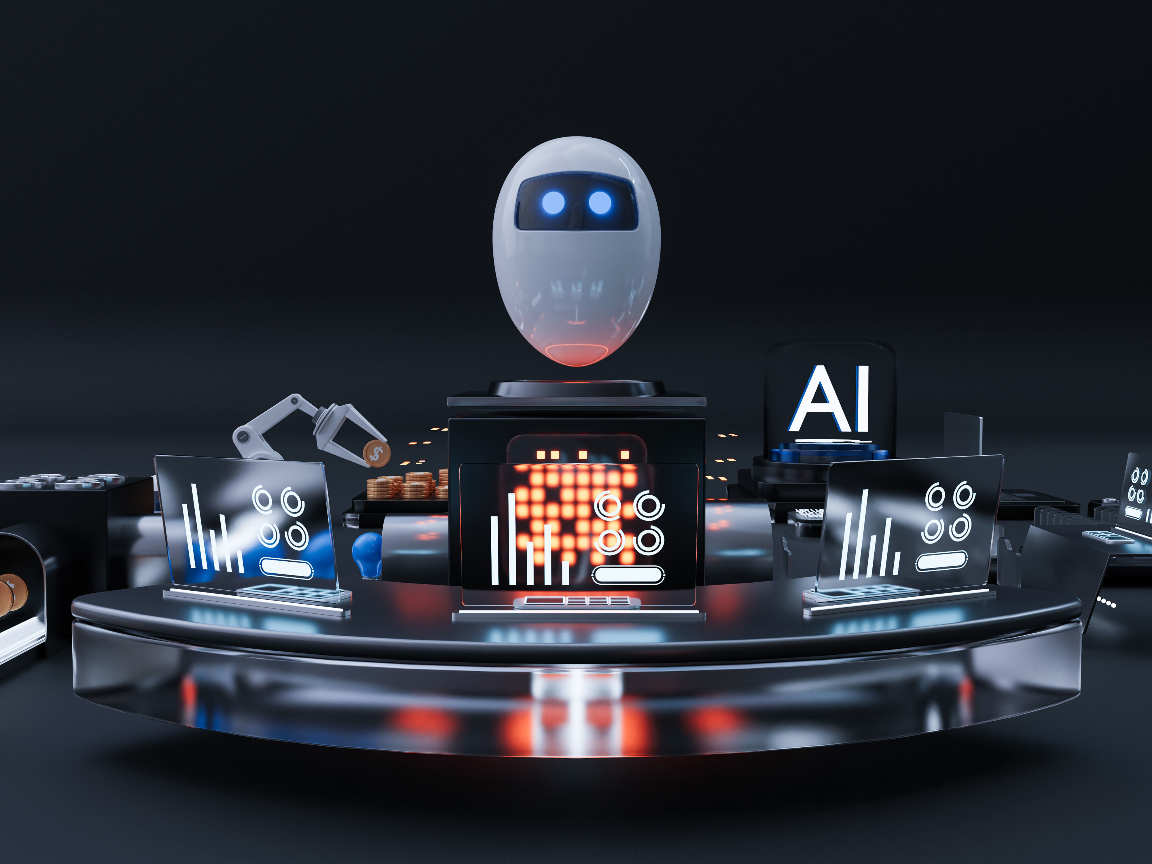 Artificial intelligence operation 3D model | CGTrader