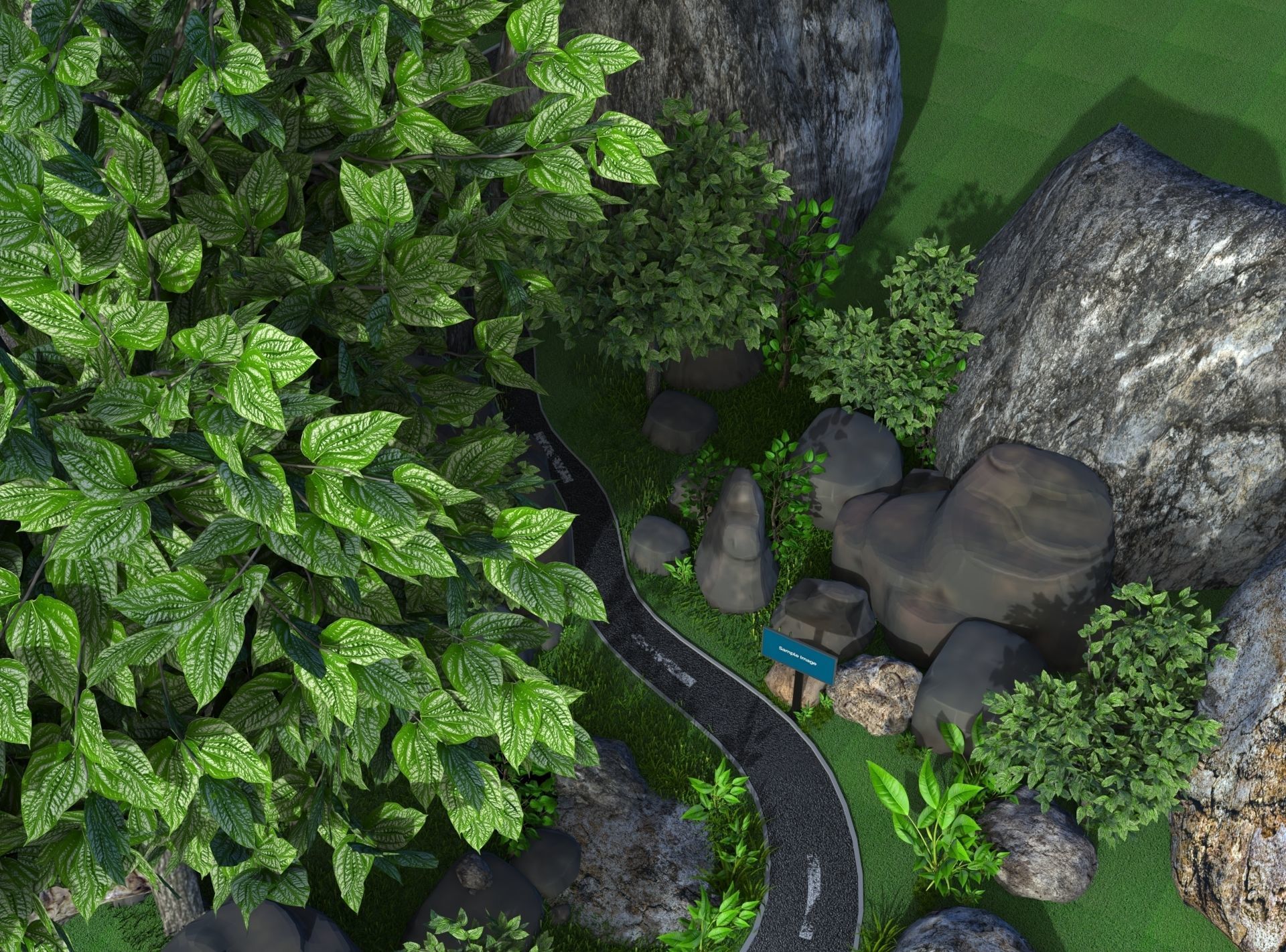 Environment Street Road Billboard 3D model | CGTrader