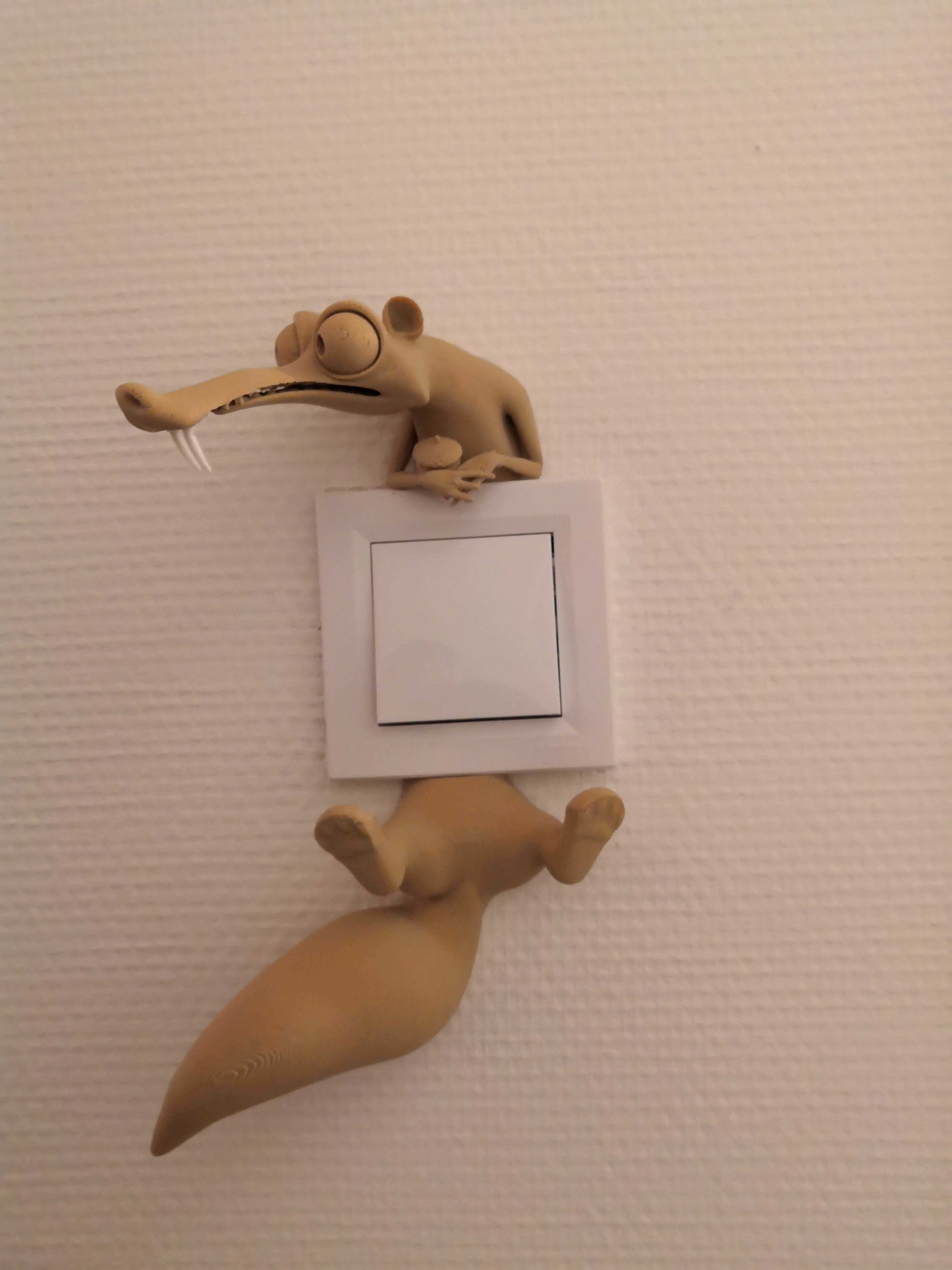 Scrat switch skin 3D model 3D printable | CGTrader