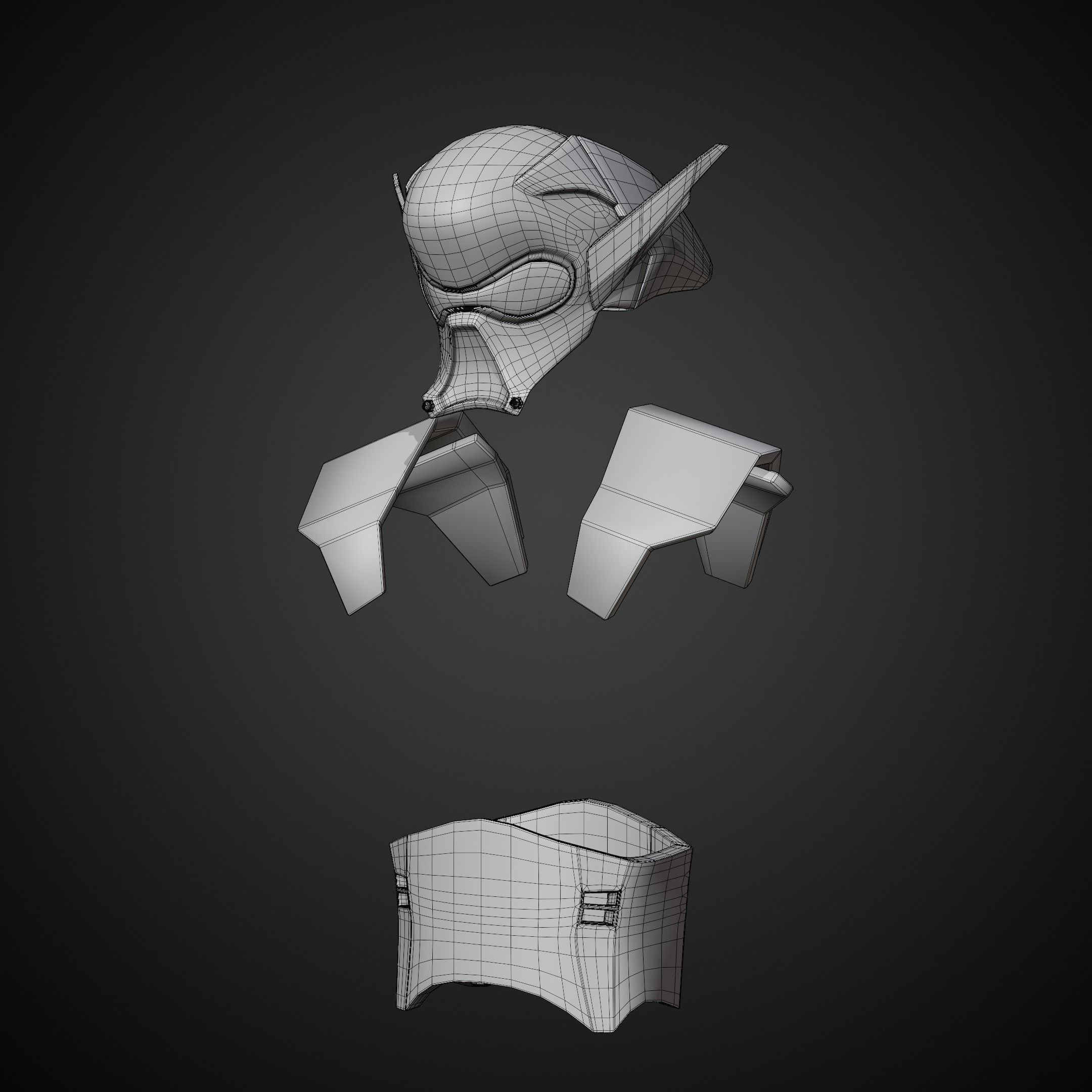 Star Wars Visions Am Armor and Helmet for Cosplay 3D print model 3D ...