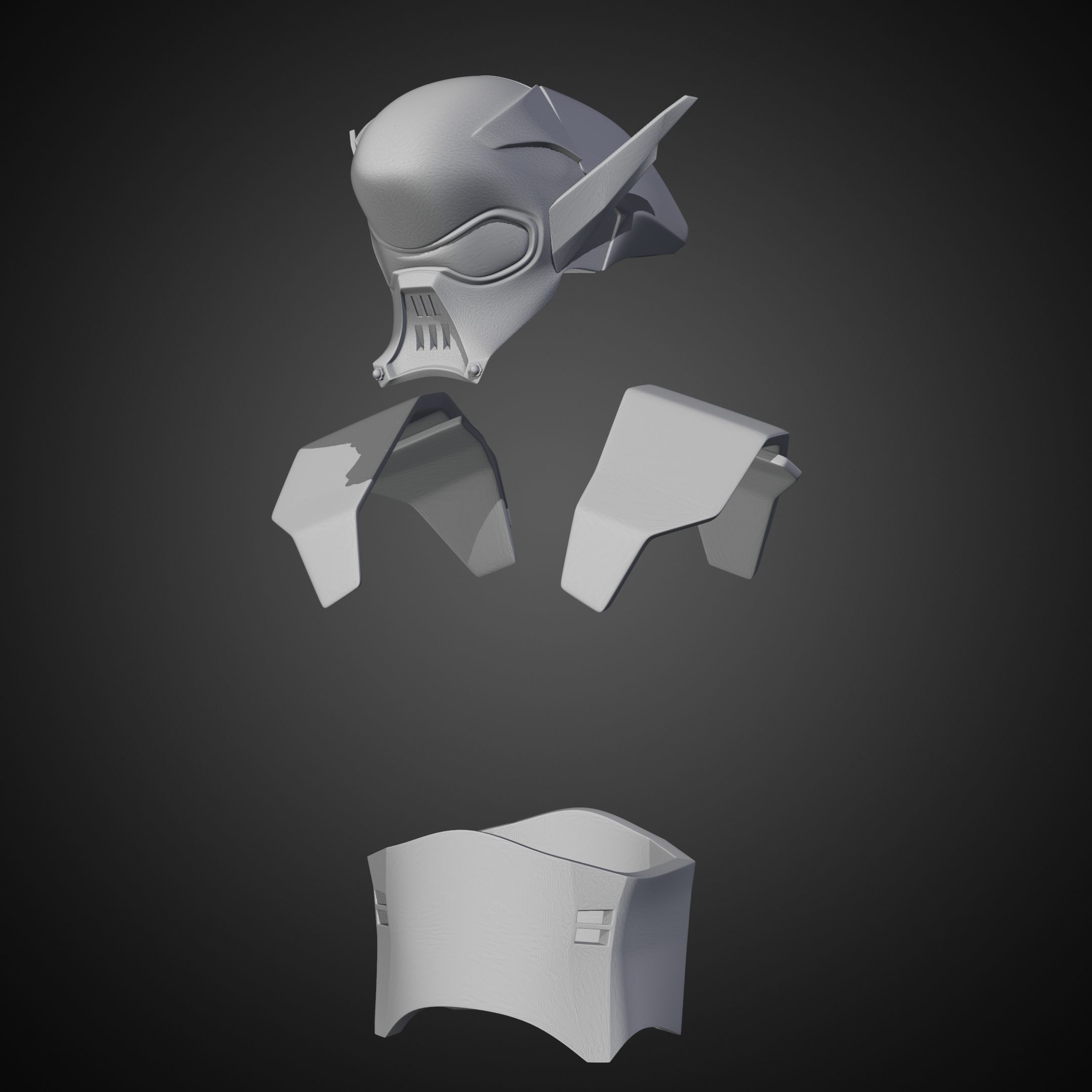 Star Wars Visions Am Armor and Helmet for Cosplay 3D print model 3D ...