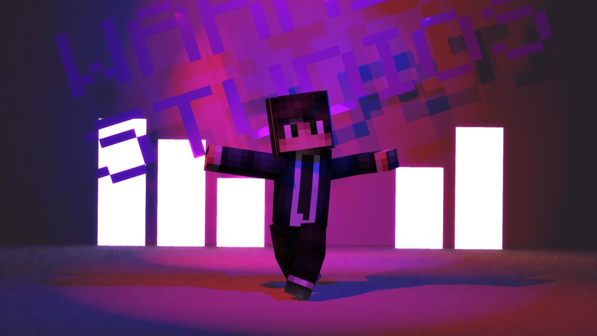 Shuffle Dance Minecraft Animation 3D model animated | CGTrader
