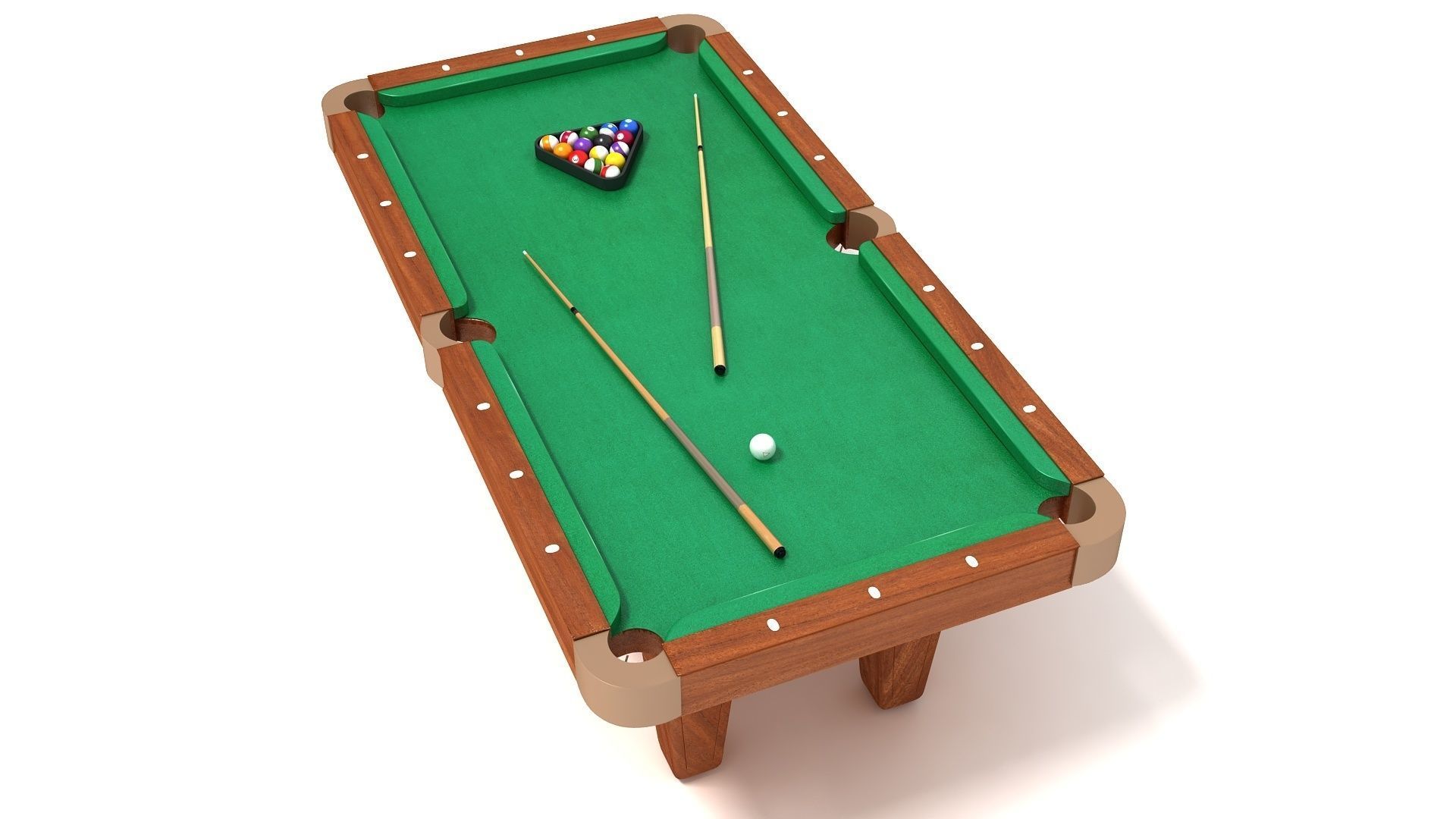 Billiards Table Set 3D model | CGTrader