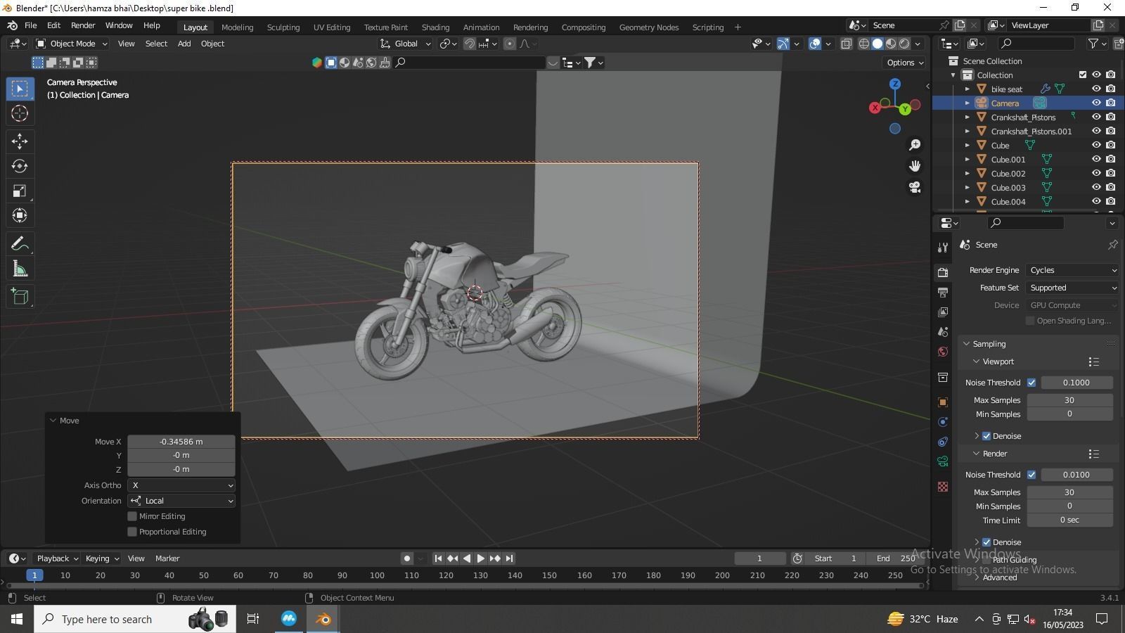 Cafe Racer v10 Hd 3d model super bike 3D model | CGTrader