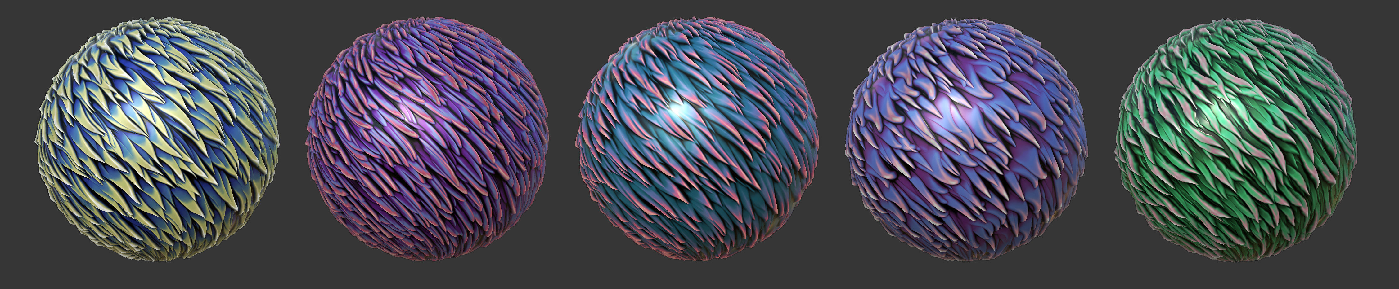 3D model 30 Stylized Fur Texture Brushes and Noise Pack VR / AR / low ...