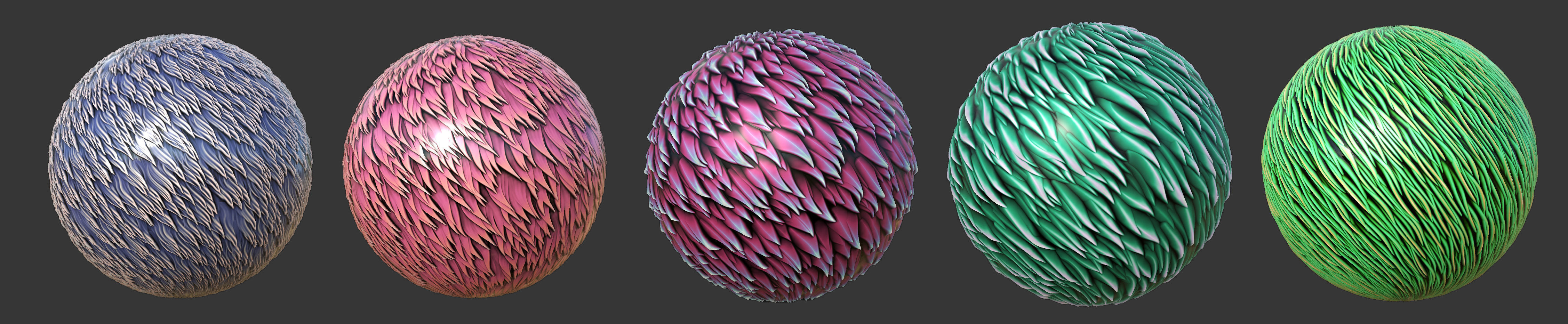 3D model 30 Stylized Fur Texture Brushes and Noise Pack VR / AR / low ...