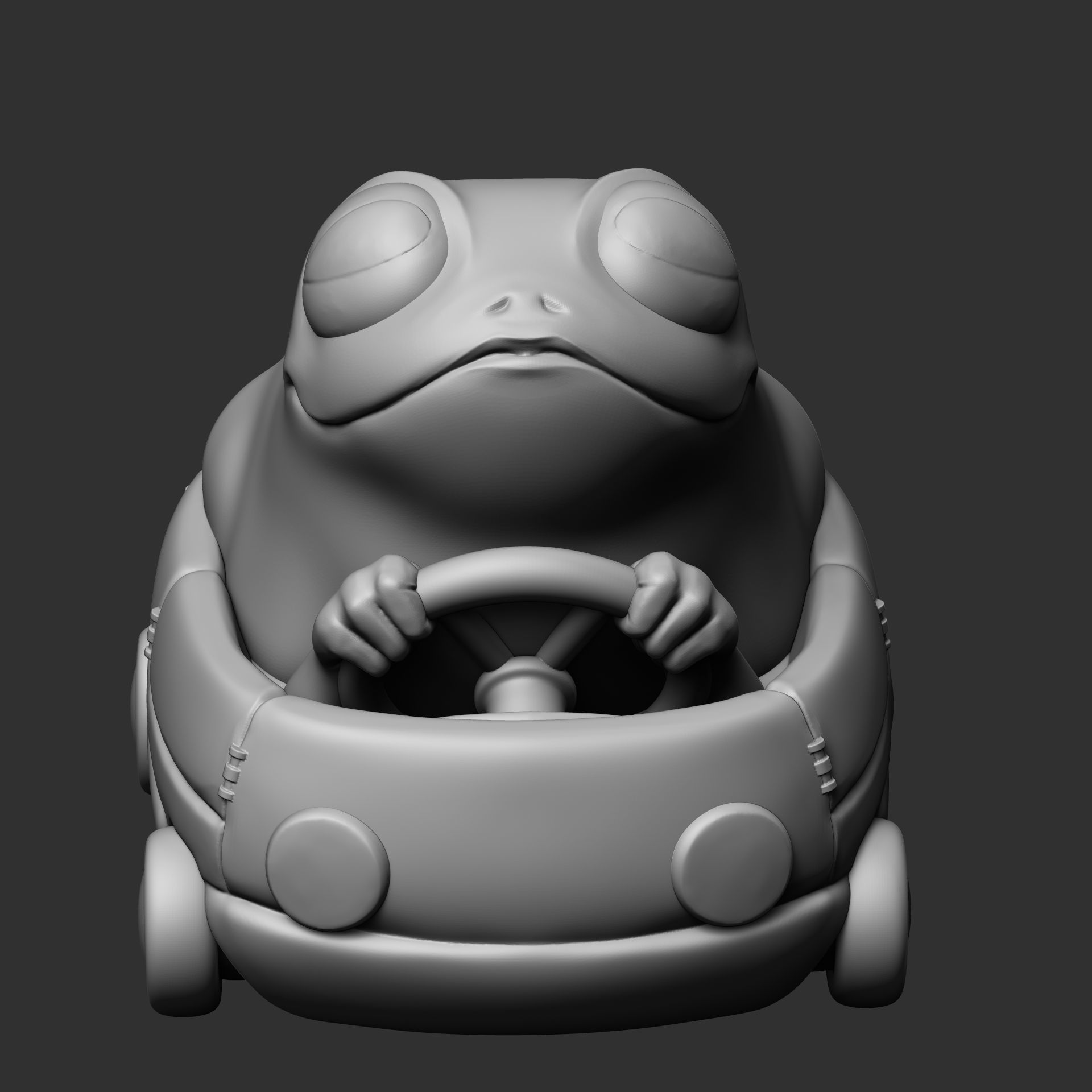 The frog driver free 3D model 3D printable | CGTrader