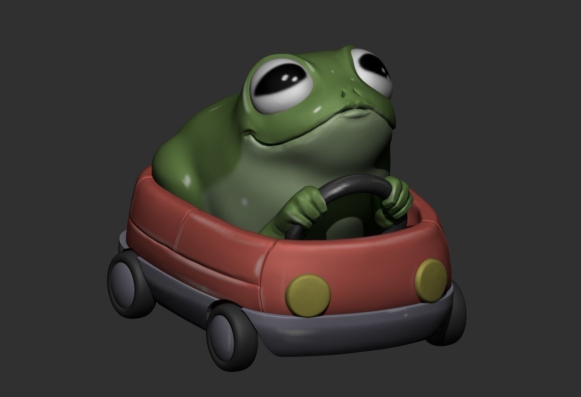 The frog driver free 3D model 3D printable | CGTrader