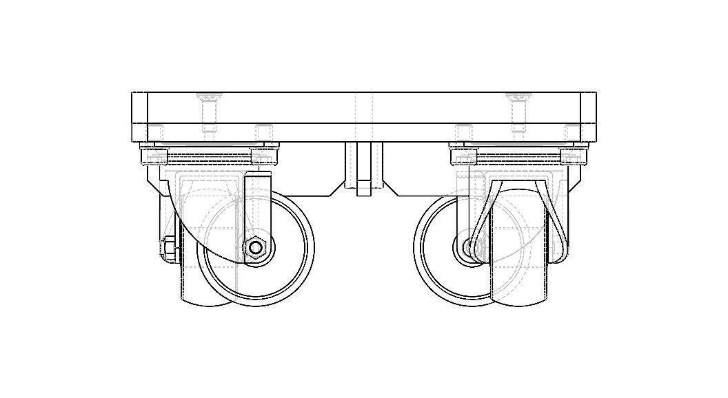 4-Wheel Platform Dolly without Handle 3D model rigged | CGTrader