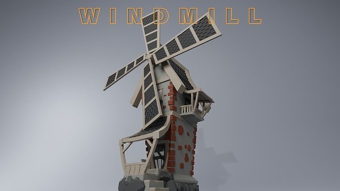 Windmill 3D model 3D printable | CGTrader