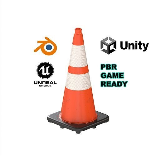 Game-Ready Traffic cone free VR / AR / low-poly 3D model | CGTrader