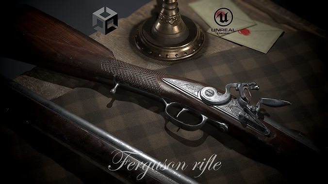 3D model Shotgun Ferguson rifle 1770 VR / AR / low-poly | CGTrader