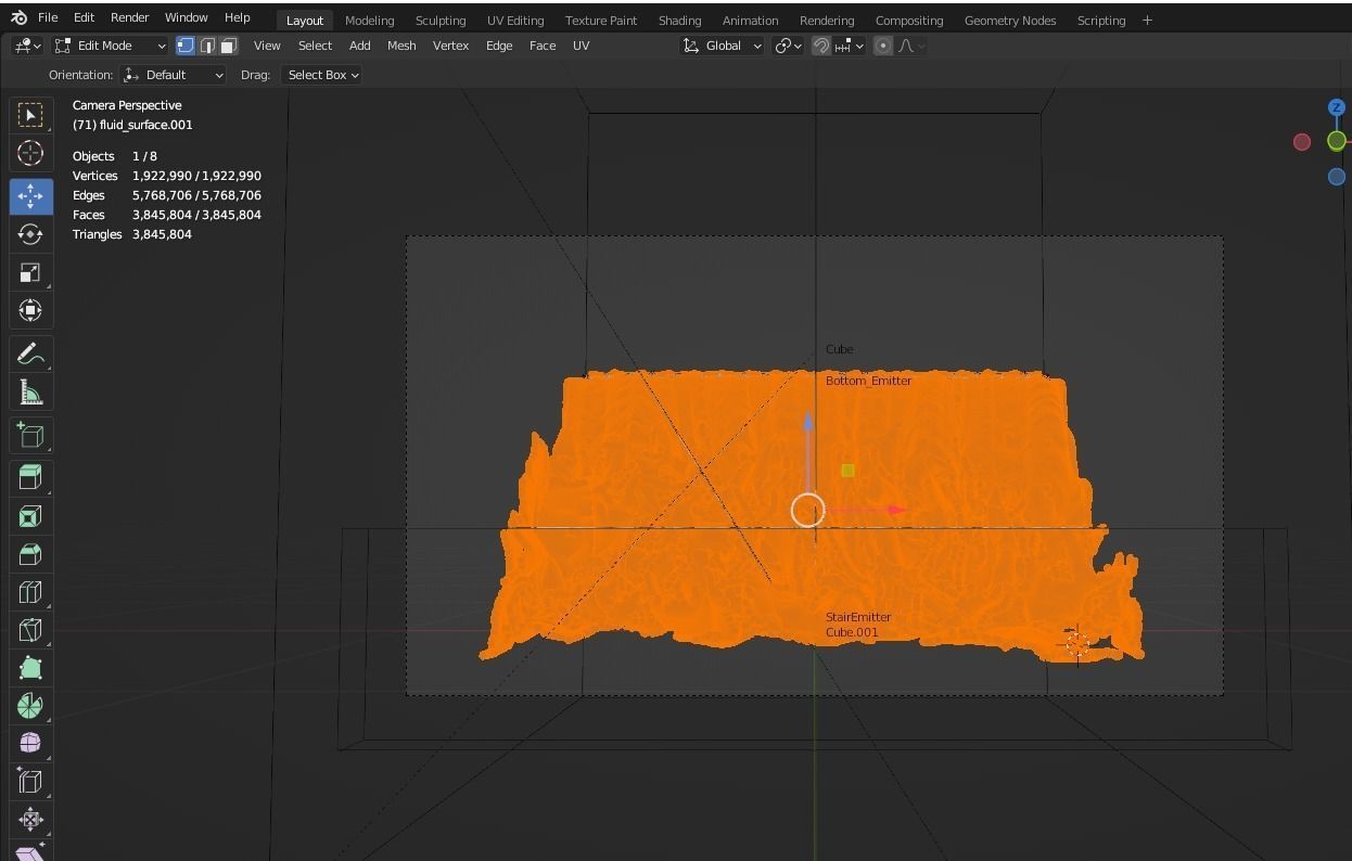 waterfall effect 3D model animated | CGTrader