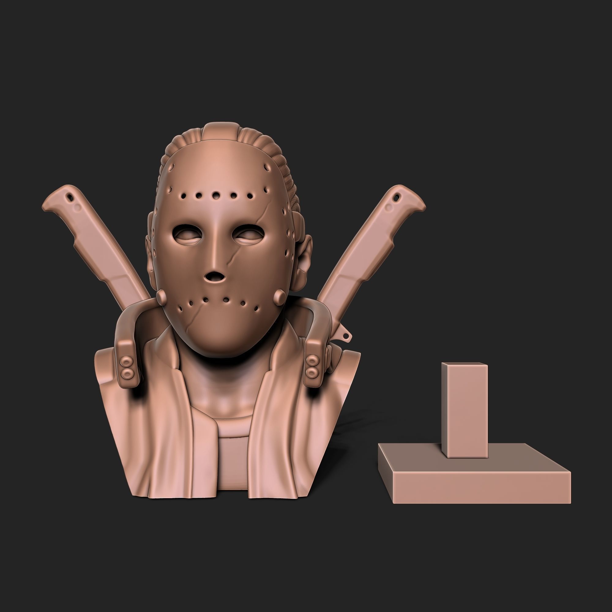 FRIDAY THE 13TH BUST 3D model 3D printable | CGTrader