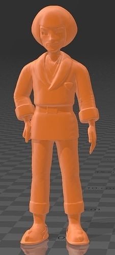 Colza pokemon trainer 3D model 3D printable | CGTrader