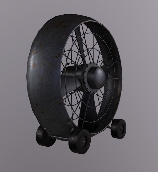 3D model Industrial Fan VR / AR / low-poly | CGTrader