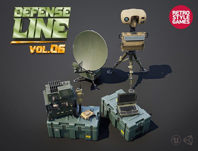 3D model Defense Line Vol6 - Wireless Warfare VR / AR / low-poly | CGTrader