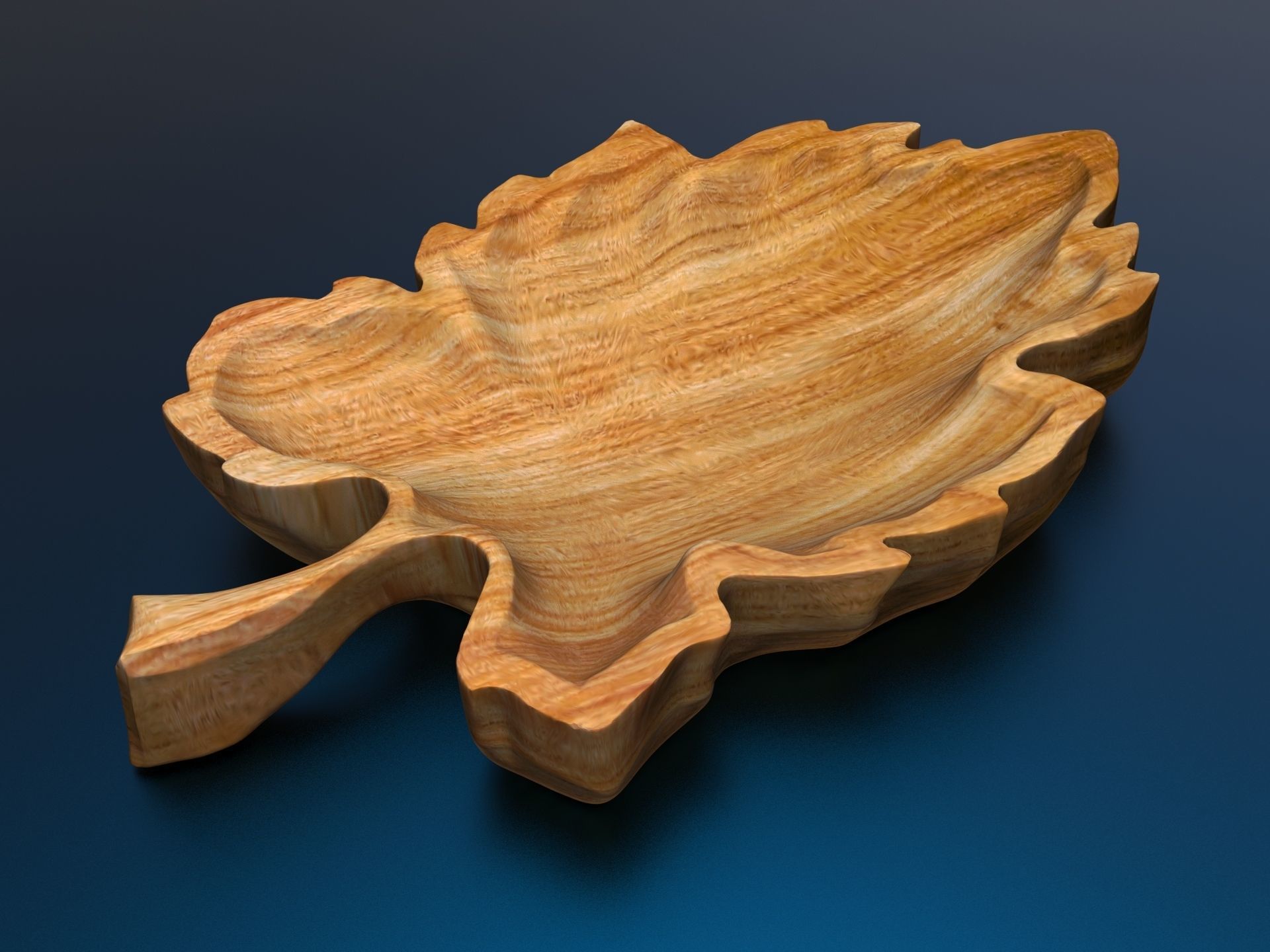 Grape leaf plate CNC 3D model 3D printable | CGTrader