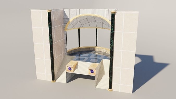 3D model Fantasy Building Temple Altar VR / AR / low-poly | CGTrader