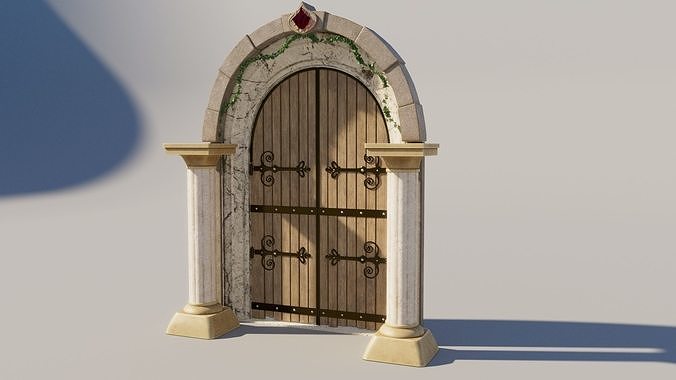 Fantasy Door Archway 3D model | CGTrader