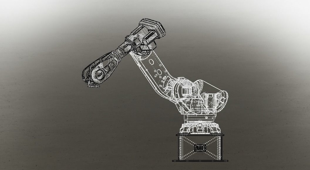 ABB Articulated Robot - IRB 6700 free 3D model rigged | CGTrader