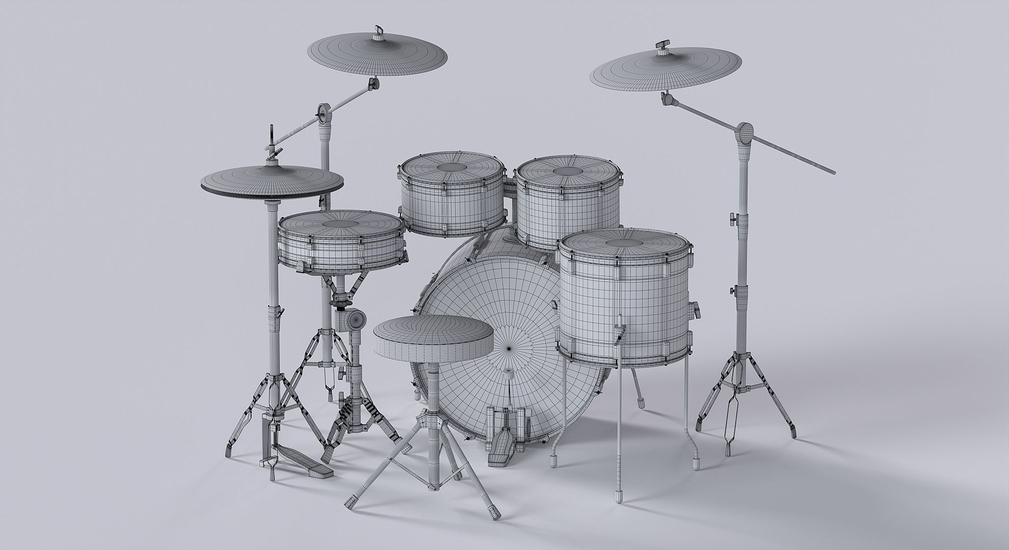 Drum kit 3D model 3D model | CGTrader