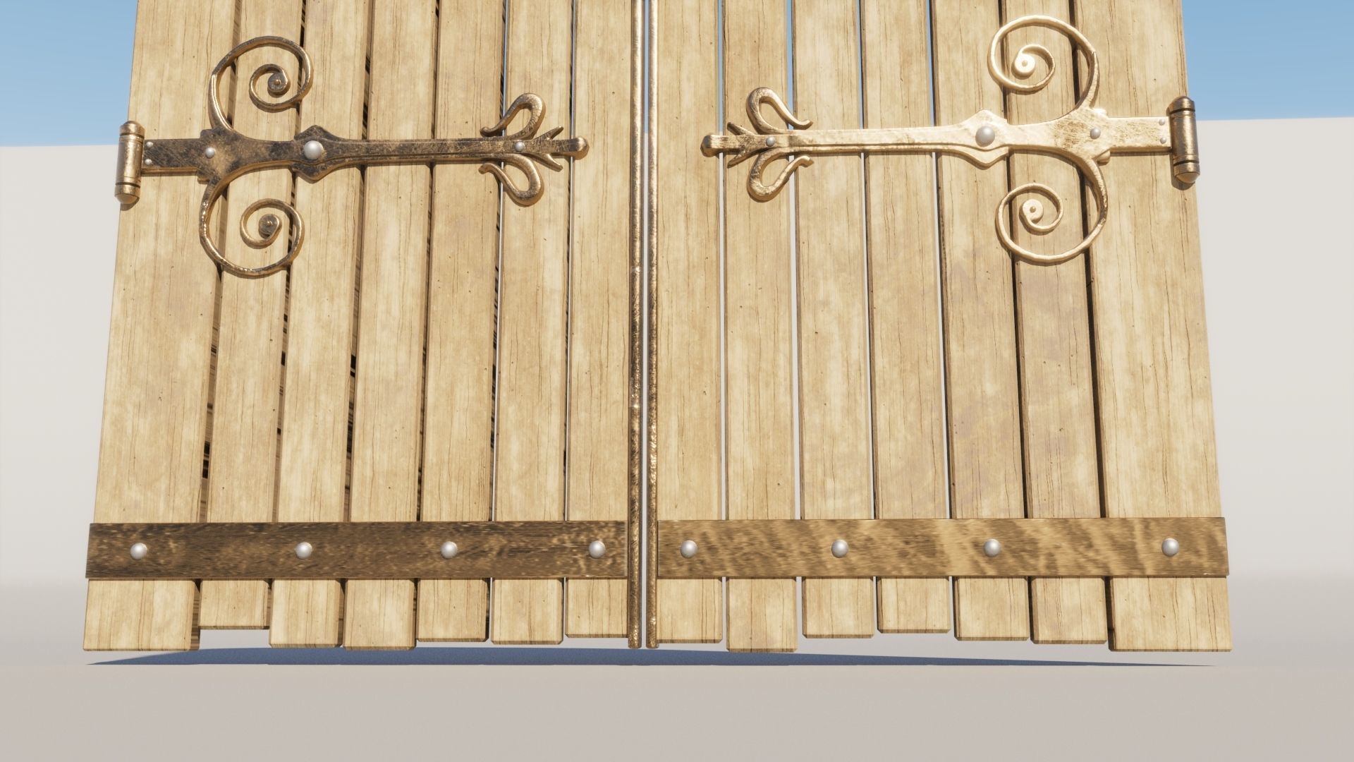 Medieval Fantasy Door 3D model | CGTrader