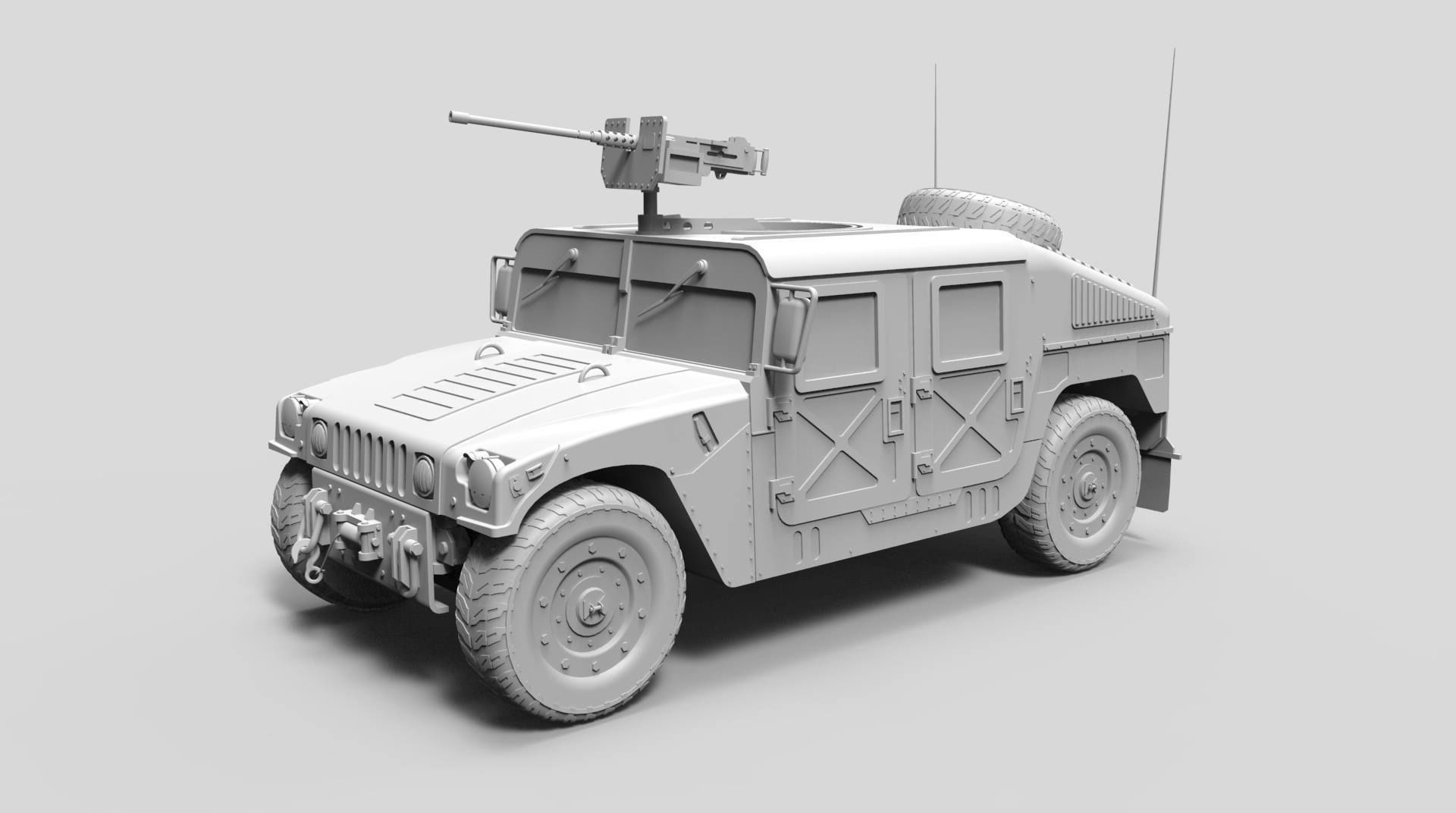 Humvee 3D model 3D printable | CGTrader