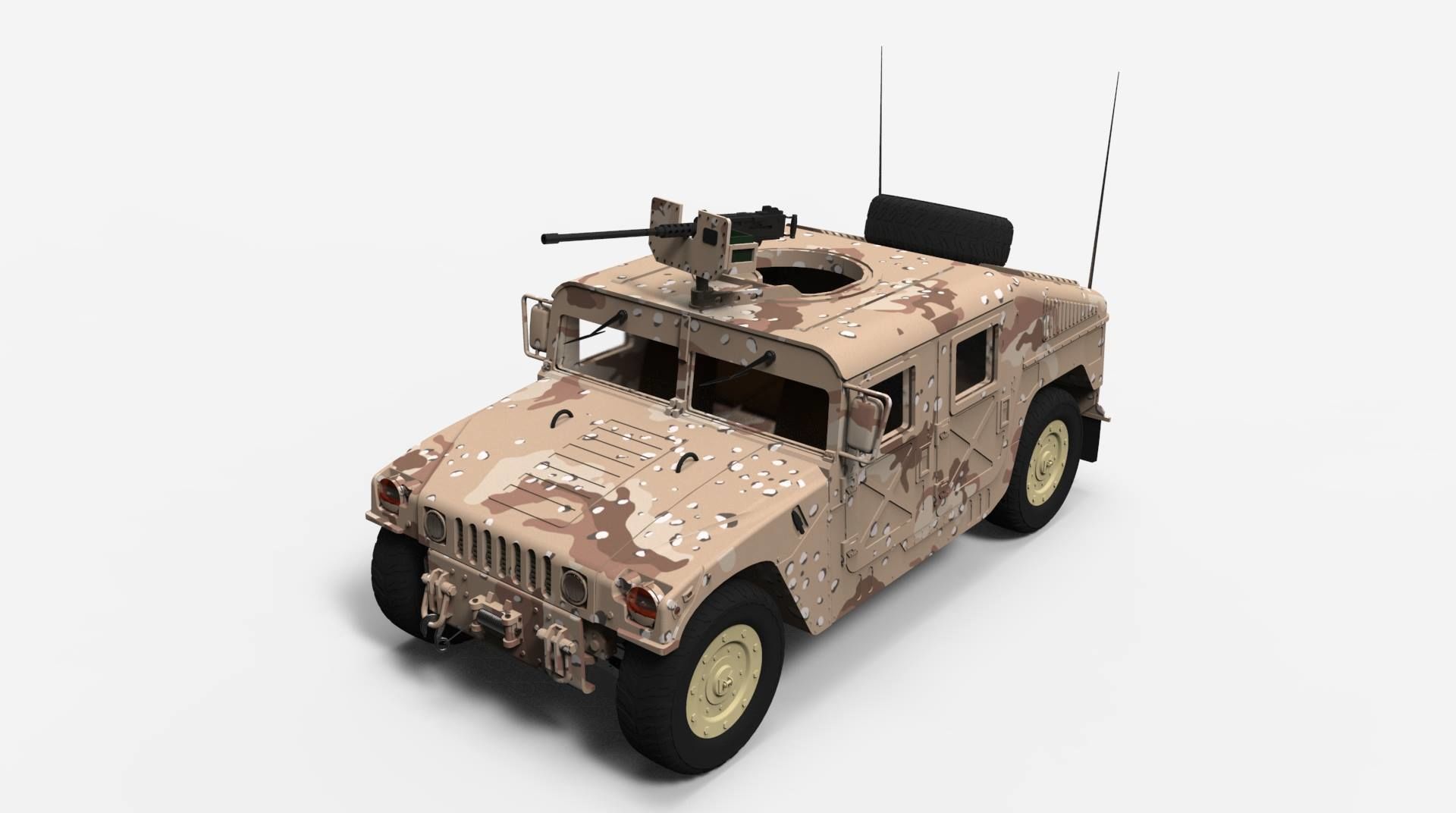 Humvee 3D model 3D printable | CGTrader