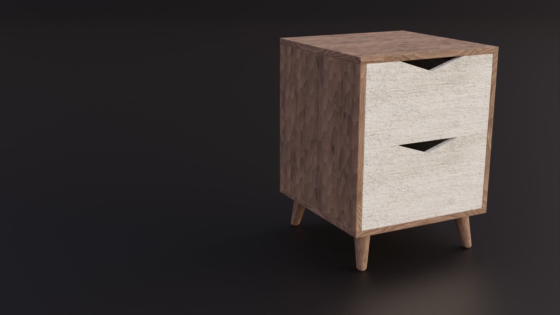Bedside Drawer modern design free 3D model | CGTrader