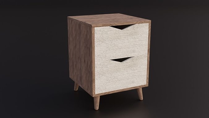 Bedside Drawer modern design free 3D model | CGTrader
