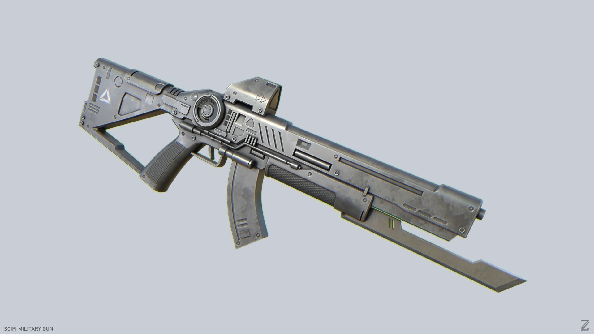 Scifi military gun 3D Model Collection | CGTrader