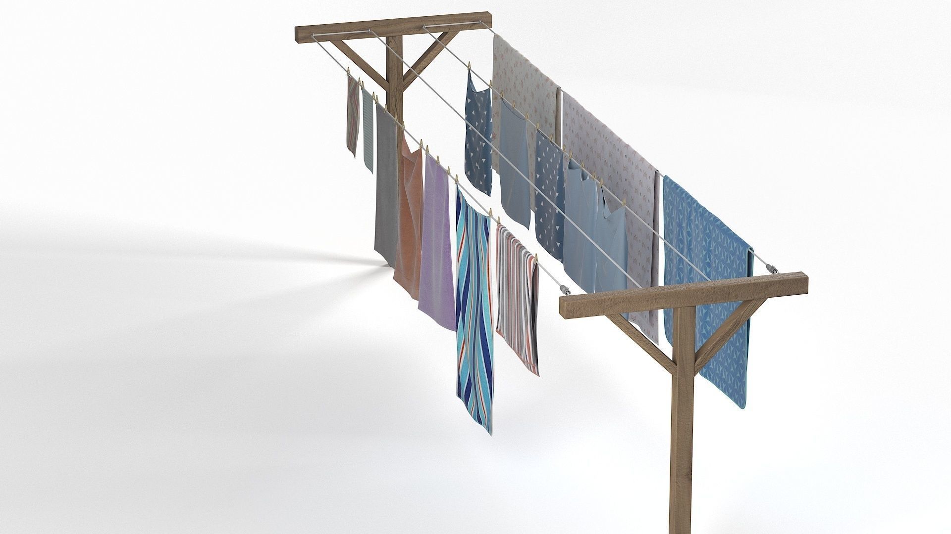3D model Clothes Line VR / AR / low-poly | CGTrader
