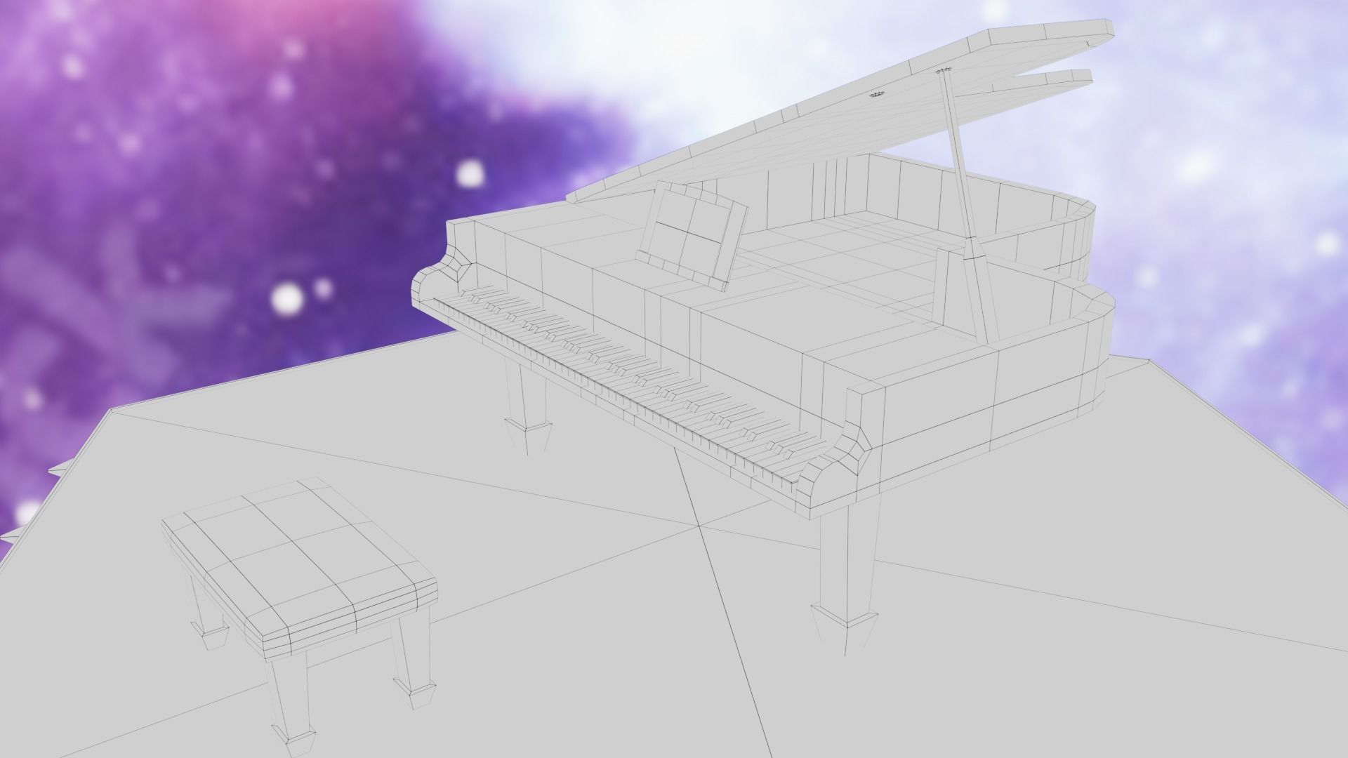 3D model Piano VR / AR / low-poly | CGTrader