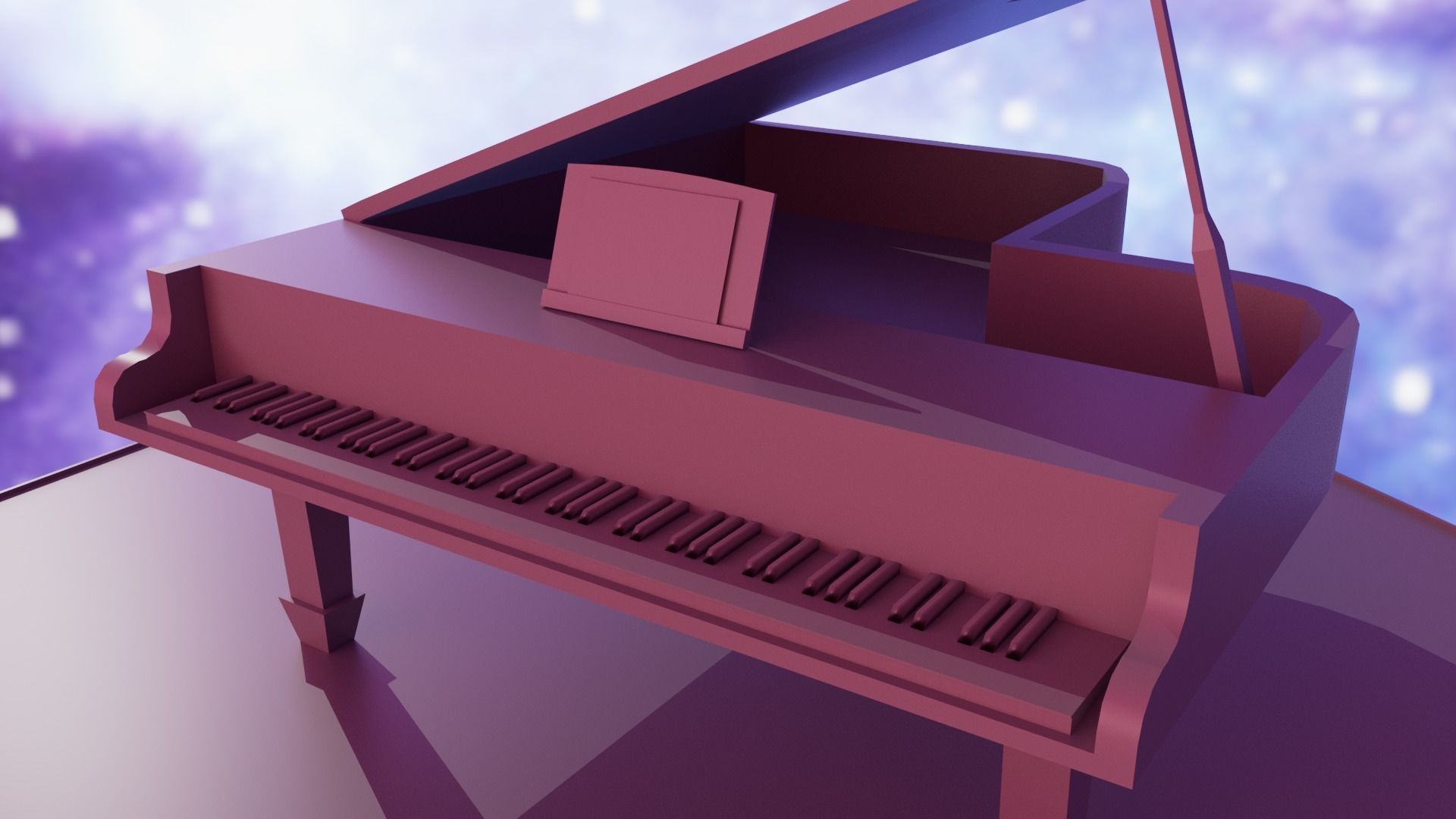 3D model Piano VR / AR / low-poly | CGTrader