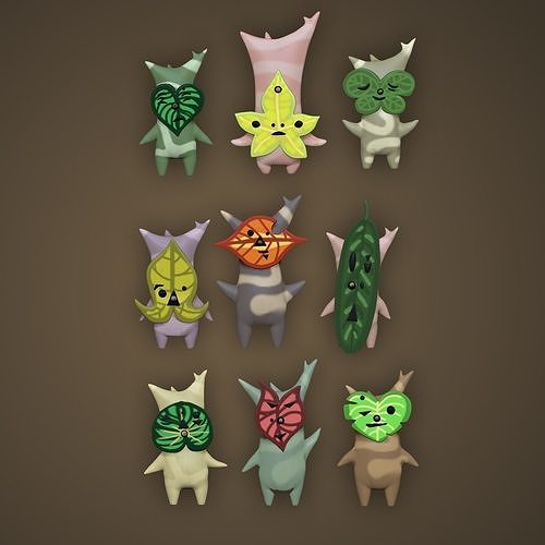 Koroks mini figures 3D model 3D printable | CGTrader