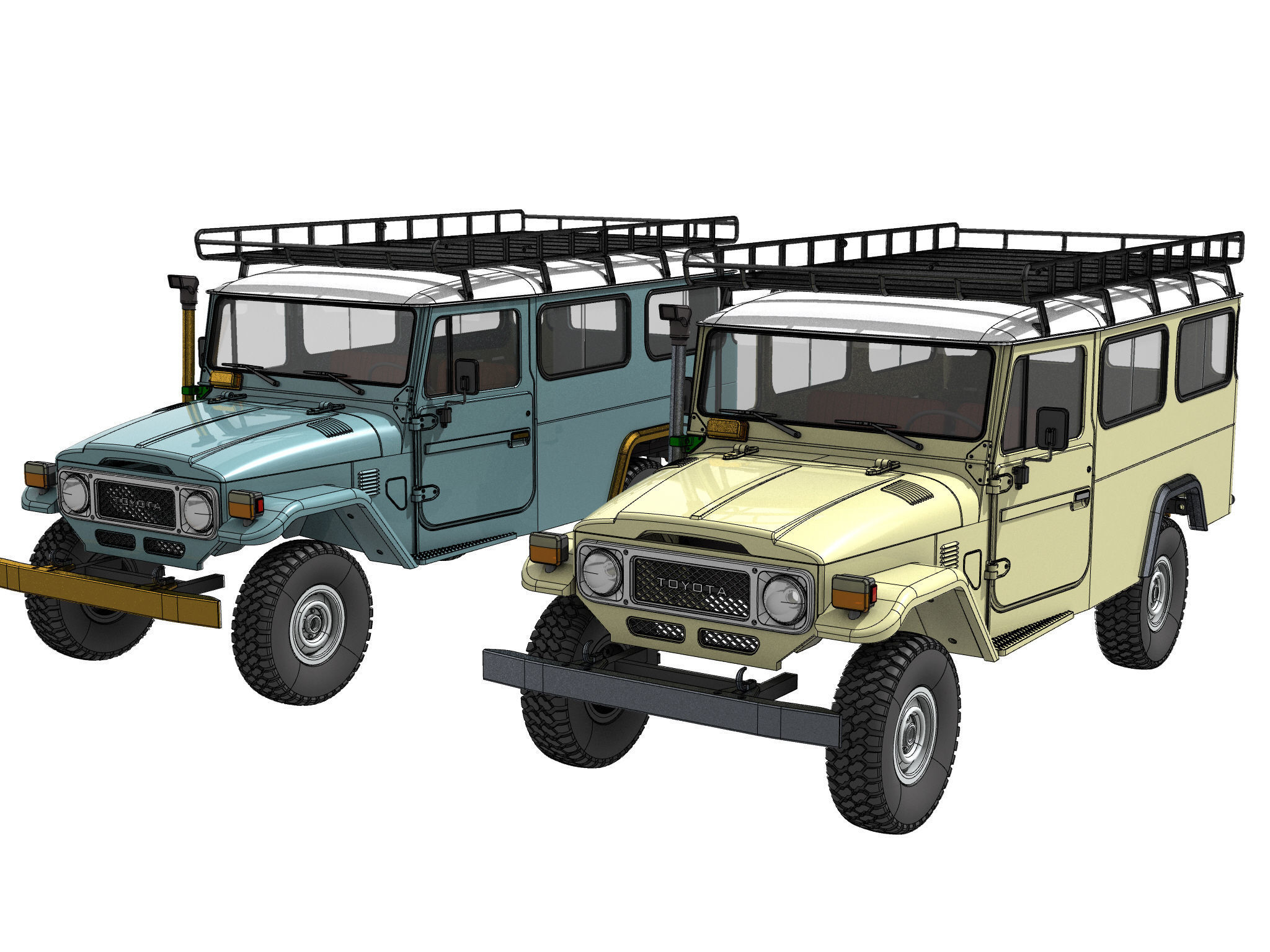 TOYOTA LAND CRUISER FJ45 TROOPY 3D PRINT RC BODY STL FILE 3D model 3D ...