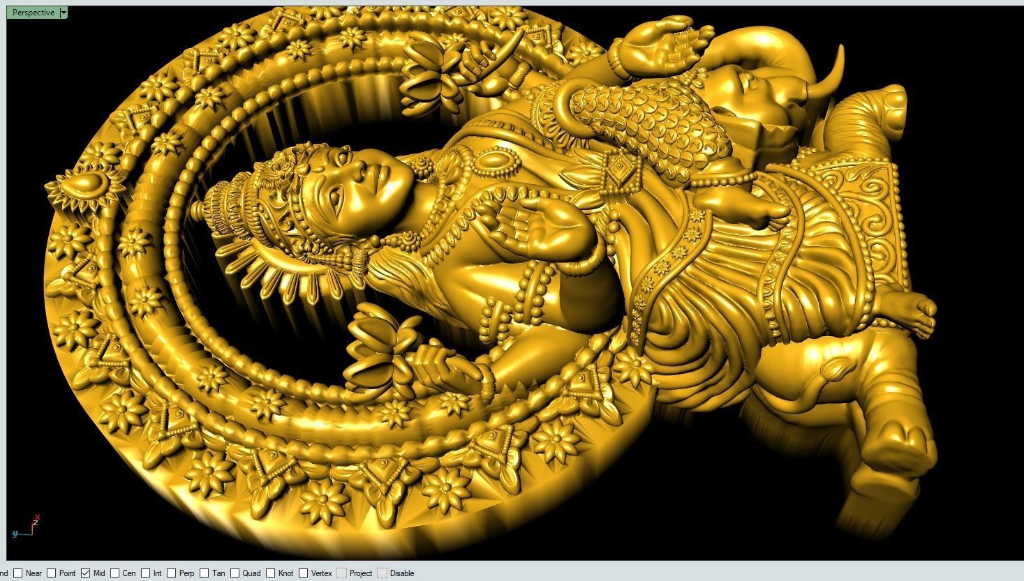 Gaja Lakshmi 3D-print Model-2 3D model 3D printable | CGTrader