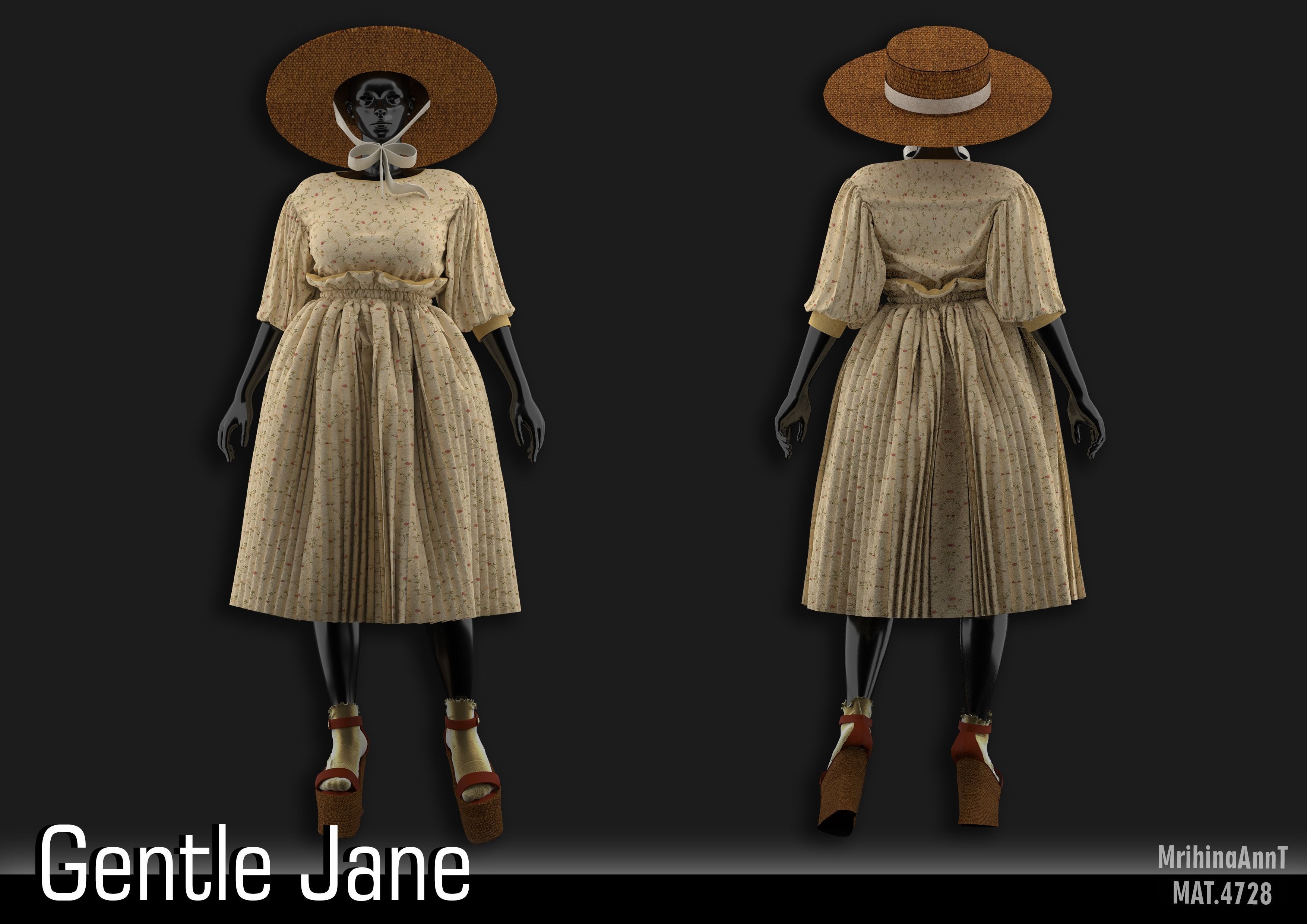 Gentle Jane 3D model | CGTrader