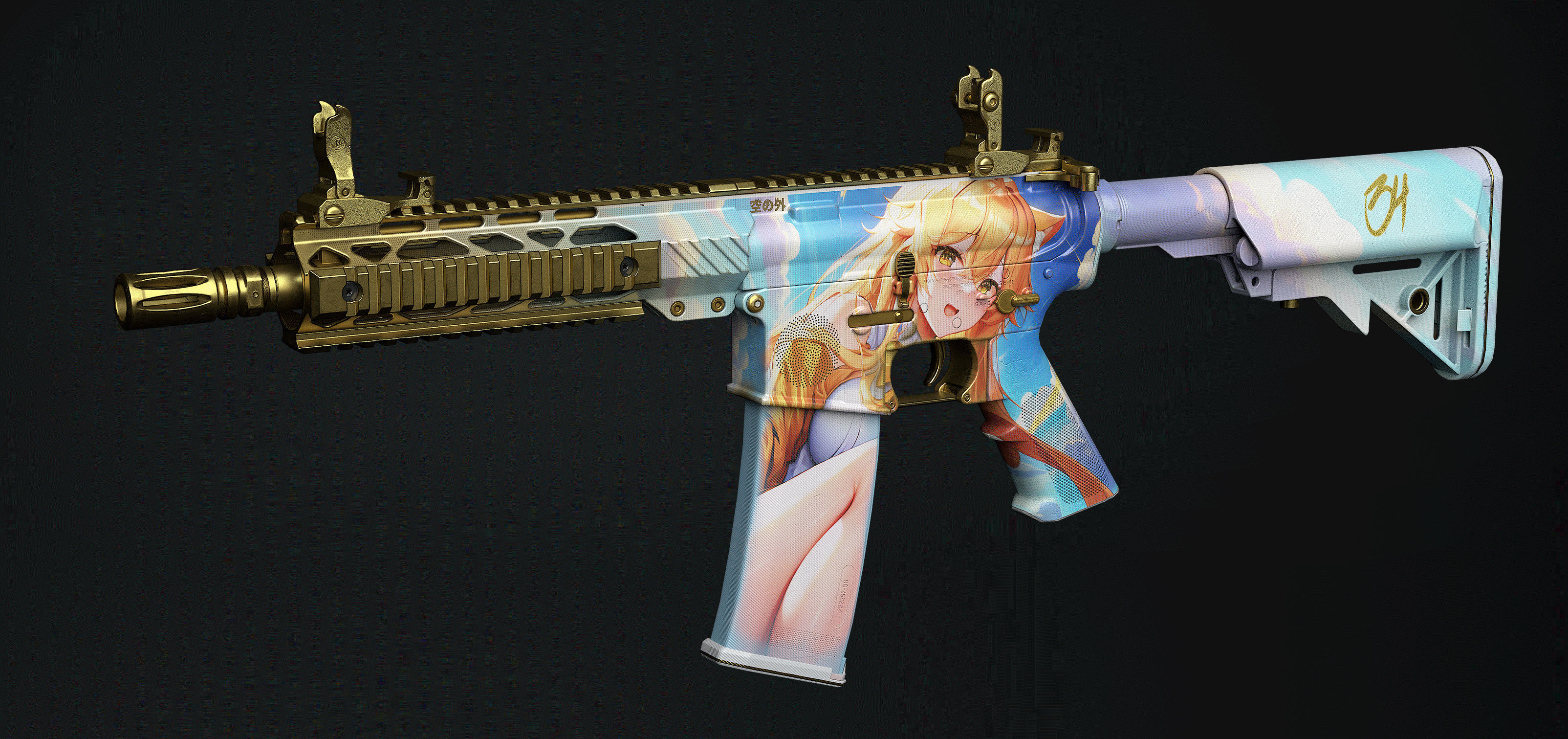 AR15 - Anime Skin 3D model | CGTrader