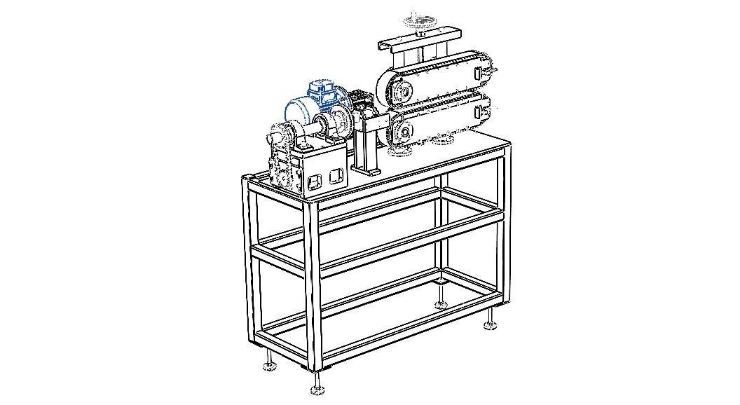 Spiral Wrap Cable Feeding and Cutting Machine 3D model rigged | CGTrader