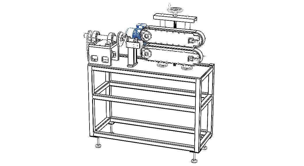 Spiral Wrap Cable Feeding and Cutting Machine 3D model rigged | CGTrader
